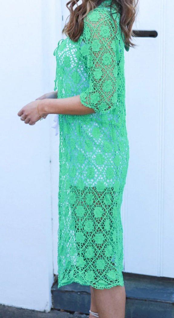 Crochet Open Front Vest With Seam Detail Isabella The Label – Contourz ...