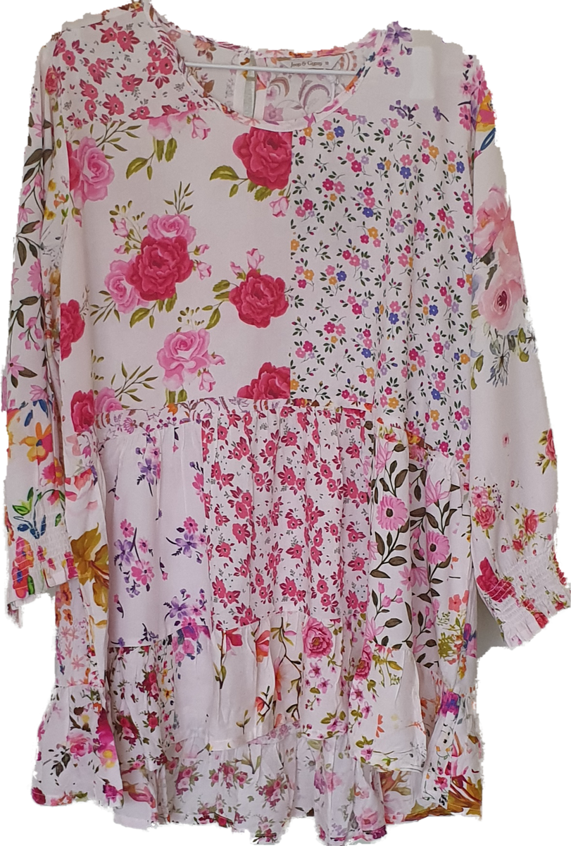 Cosmo Floral Patchwork Top Joop And Gypsy – Contourz Studio
